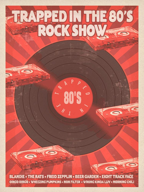 Retro 80s Poster Print - Red Truck Old - Posterazzi