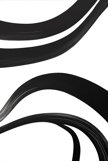 Black White Bold Strokes 17 Poster Print - Ray Heere - Posterazzi