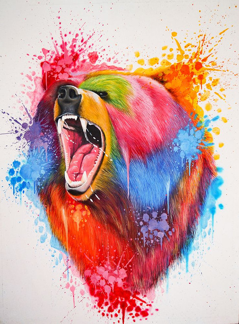 Oso Splash Poster Print - Negrete- Exclusive Ivan - Posterazzi