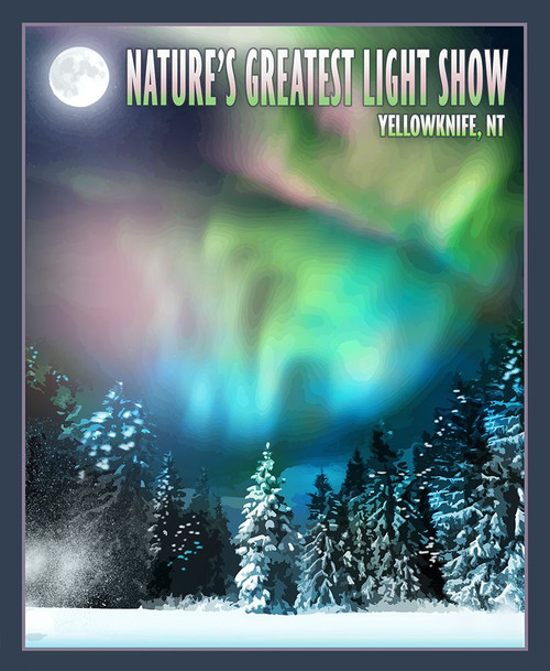 Light Show: Yellow Knife NT Poster Print - Red Truck Old - Posterazzi