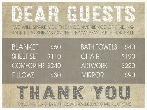 Guest Room Amenities Poster Print - GST - Posterazzi