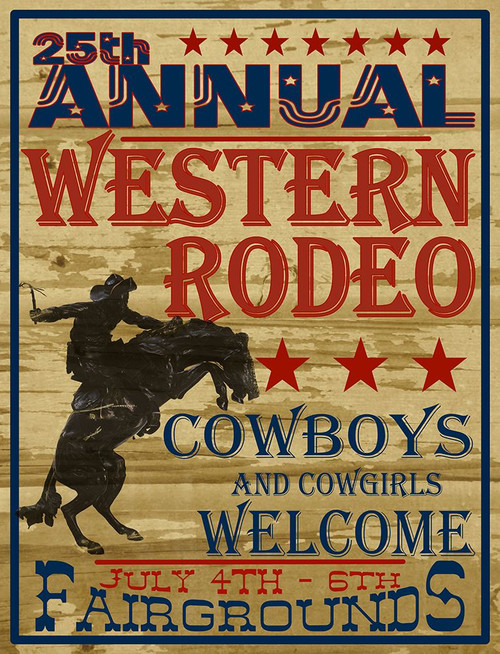 25th Annual Western Rodeo Poster Print - GST - Posterazzi