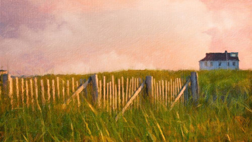 Beach House at Sunset Poster Print - GST - Posterazzi
