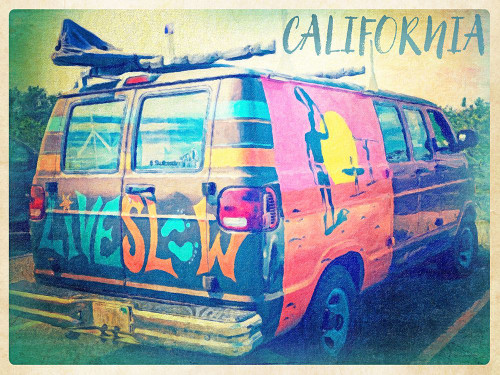 Live Slow California Poster Print - GST - Posterazzi
