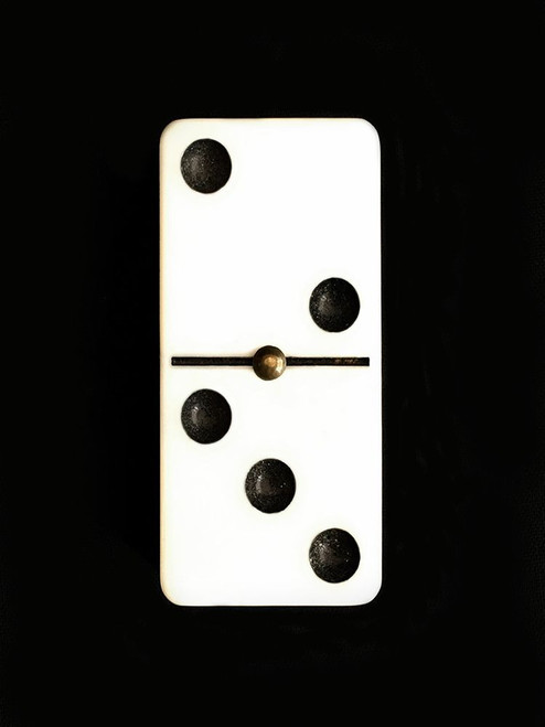 White Domino Poster Print - GST - Posterazzi