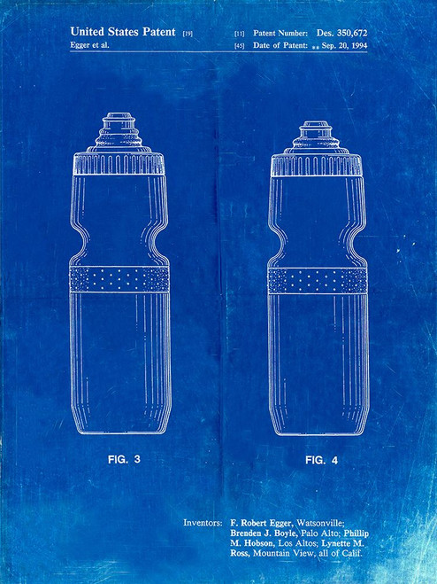 PP669-Faded Blueprint Cycling Water Bottle Patent Poster Poster Print ... PP669-Faded Blueprint Cycling Water Bottle Patent Poster Poster Print ...