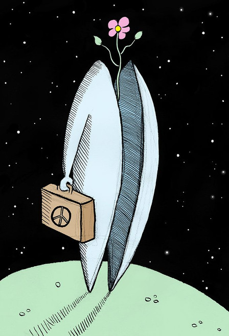 Mr Peace Poster Print - Ben Heine - Posterazzi