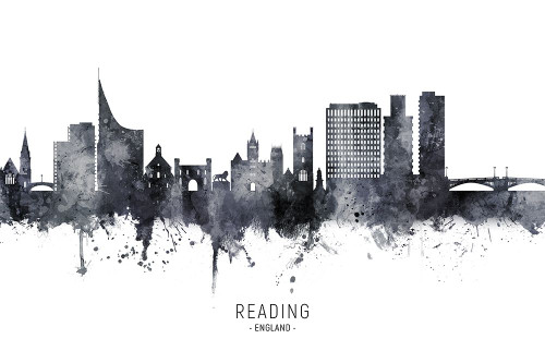 Reading England Skyline Poster Print - Michael Tompsett - Posterazzi