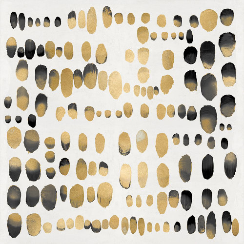 Playful Gold and Black I Poster Print - Angela Perry - Posterazzi