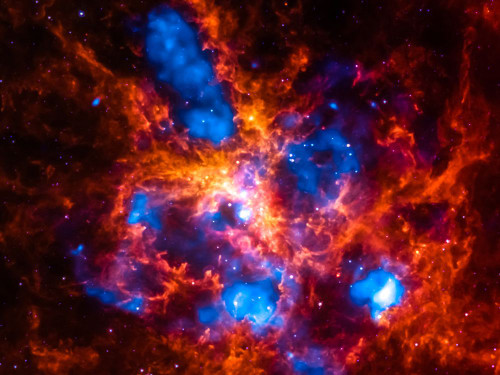 Red and Blue Nebula Poster Print - NASA - Posterazzi