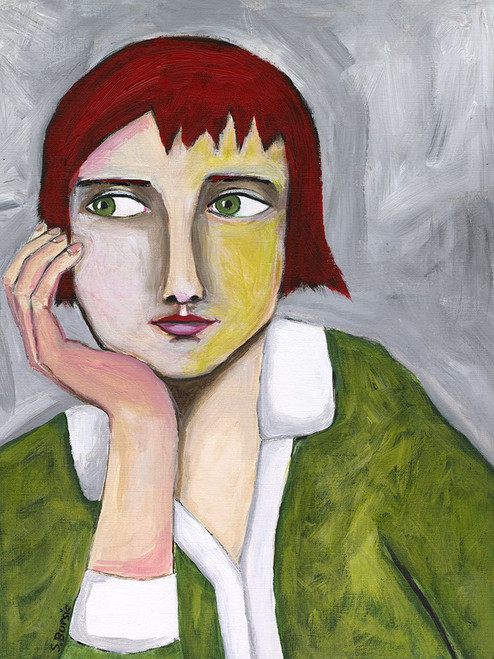 Thinking Lady Poster Print - Sharyn Bursic - Posterazzi