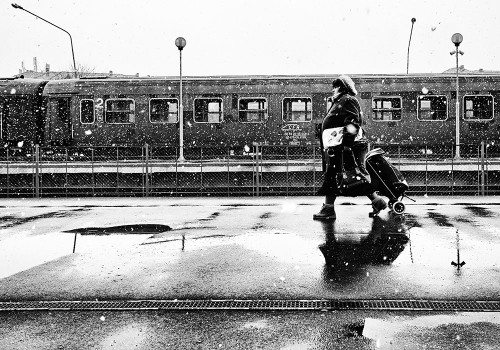 The platform Poster Print - Julien Oncete - Posterazzi