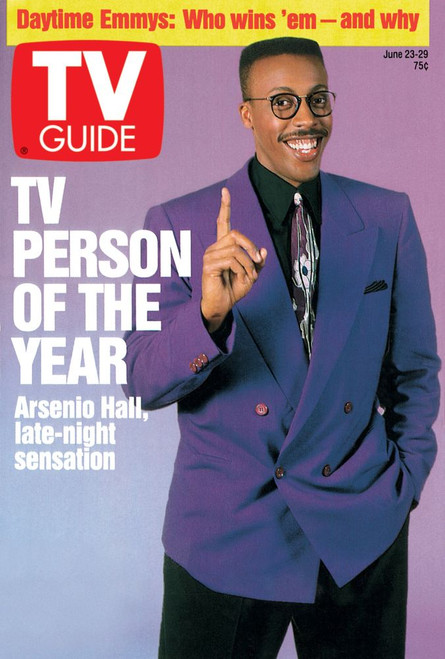 The Arsenio Hall Show, Arsenio Hall, Tv Guide Cover, June 23-29, 1990 ...
