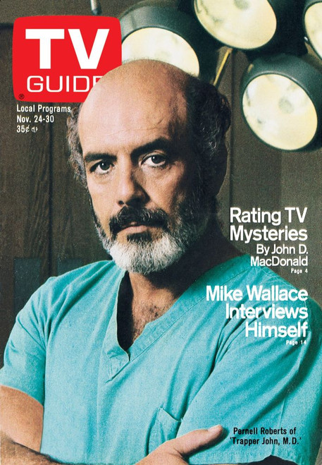 Trapper John M.D., Pernell Roberts, Tv Guide Cover, November 24-30 ...
