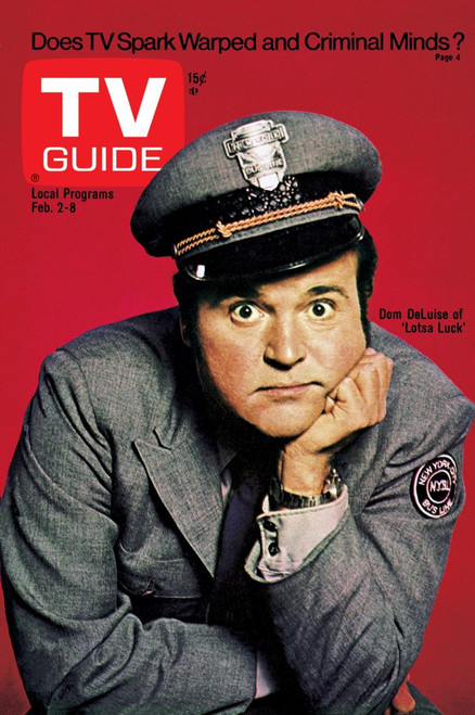 Lotsa Luck, Dom Deluise, Tv Guide Cover, February 2-8, 1974. Ph: Gene ...