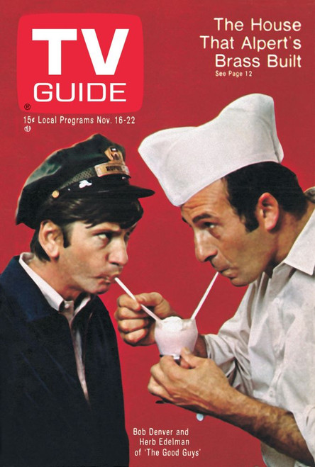 The Good Guys, From Left: Bob Denver, Herb Edelman, Tv Guide Cover ...