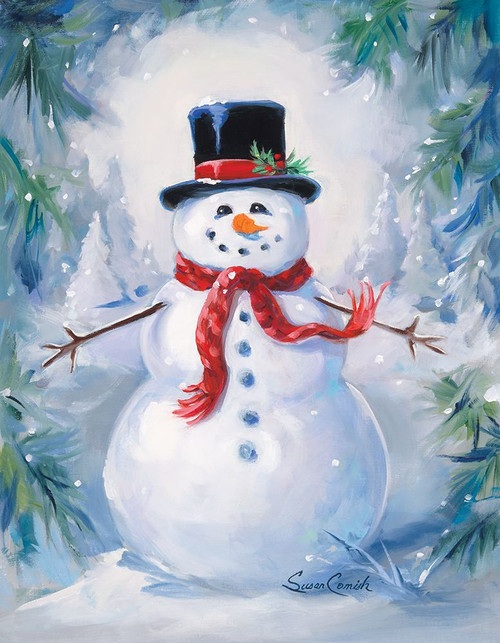 A Frosty Snowman Poster Print - Susan Comish # VARPDXSCM200801 - Posterazzi