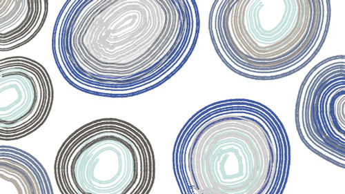 Blue And Gray Family Circle Poster Print - Robin Maria # VARPDX17511D ...