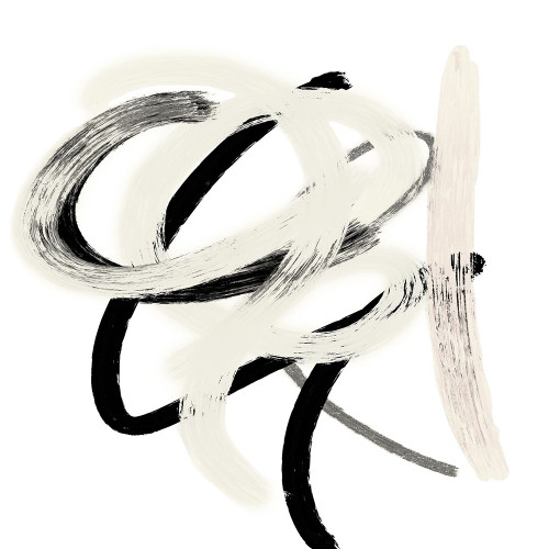 Scrolling Black And White Abstract II Poster Print - SD Graphics Studio ...