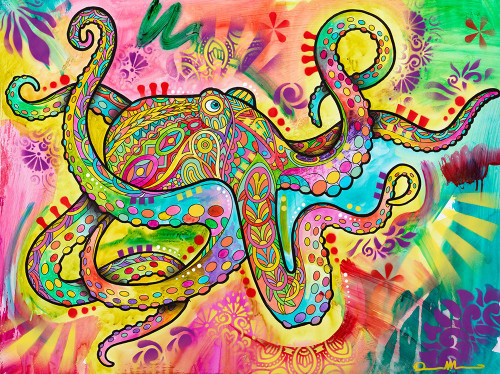 Spiritual Octopus Poster Print - Dean Russo (32 x 24) - Posterazzi