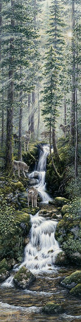 Cascade Wolves Poster Print - Jeff Tift (6 x 24) - Posterazzi