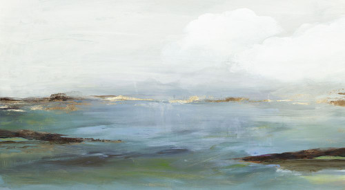 Blue Shore Serene Poster Print - Allison Pearce - Posterazzi