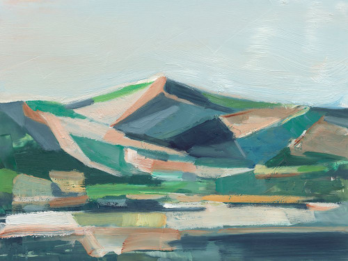 Cubist Mountain Range I Poster Print - Ethan Harper - Posterazzi