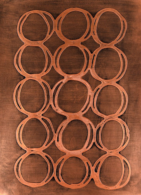 Concentric Metallic in Copper Poster Print - Michael Willett - Posterazzi