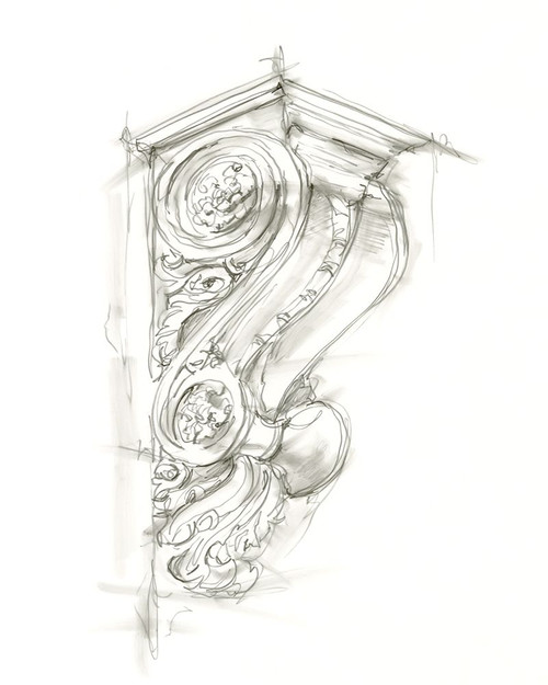 Corbel Sketch I Poster Print - Ethan Harper - Posterazzi