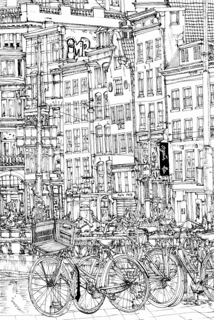 Bandw City Scene I Poster Print Melissa Wang Posterazzi