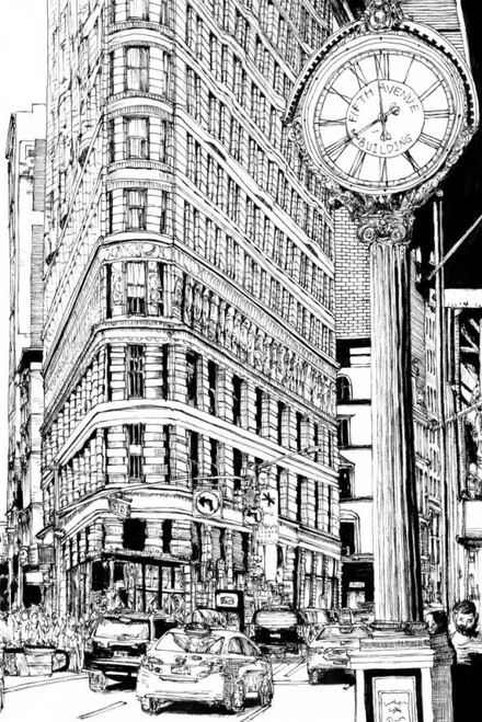 Bandw City Scene Vii Poster Print Melissa Wang Posterazzi