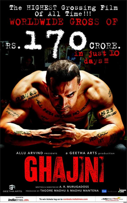 Ghajini Movie Poster (11 x 17) - Item # MOVGJ0802 - Posterazzi