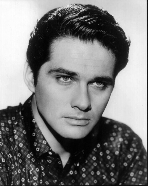 Brett Halsey Headshot In Patterned Shirt Black And White Photo Print ...
