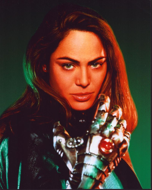 Yancy Butler With Metal Han Green Background For Witchblade Photo Print ...