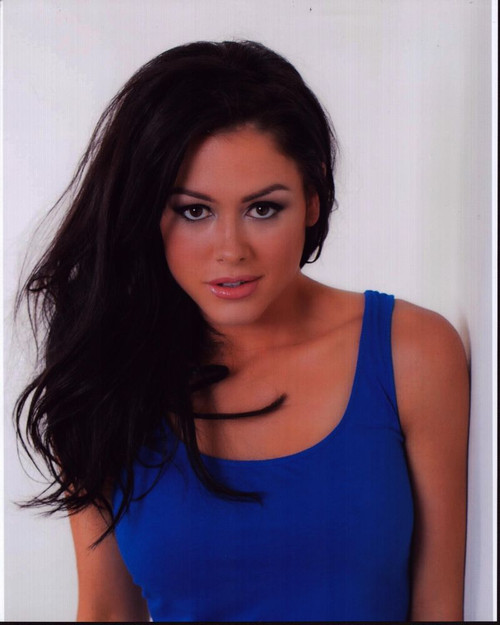 Jenna Chapple In Blue Tank Top Photo Print - Item # MVM58685 - Posterazzi