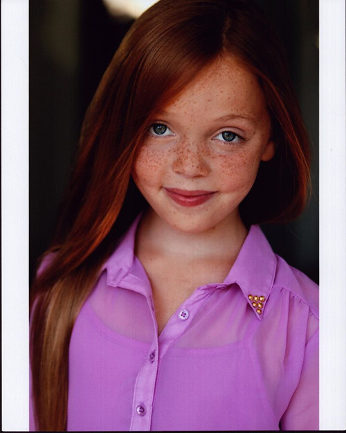 Lily Mae Silverstein Headshot In Purple Shirt Photo Print - Item ...