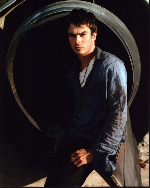 Ian Somerhalder Posed Next To Jet Engine For Lost Photo Print - Item ...