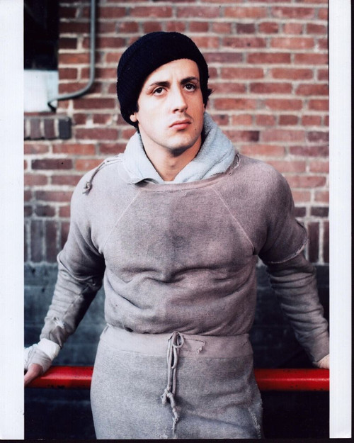 Sylvester Stallone In Sweats Leaning On Rail In Rocky Photo Print ...