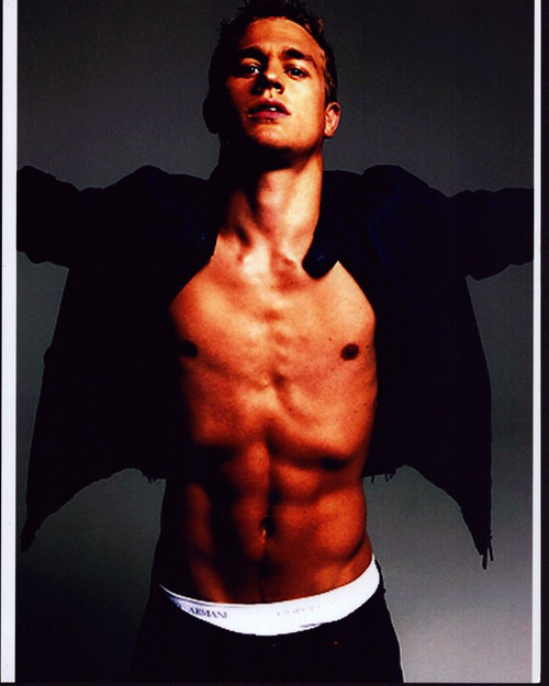 Charlie Hunnam Shirtless With Jacket Arms Out Photo Print - Item ...