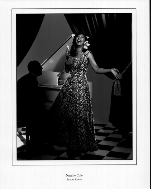 Natalie Cole By Len Prince Black And White Photo Print - Item ...