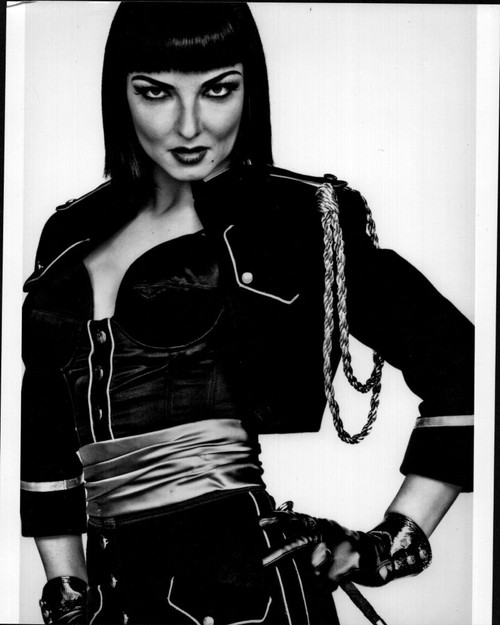 Apollonia Vanova In Costume For Watchmen Black And White Photo Print ...