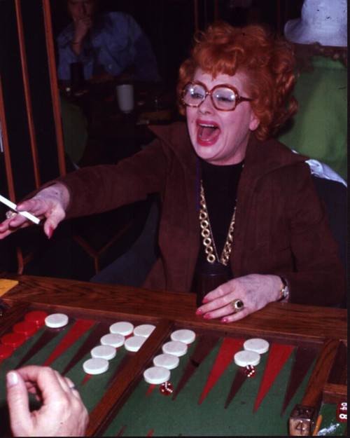 Lucille Ball Laughing Playing Backgammon Photo Print - Item # MVM58189 ...