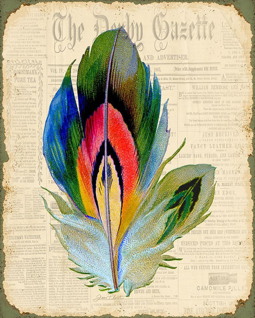 Jp2088_Elegant Feather-B Poster Print - Jean Piout - Posterazzi