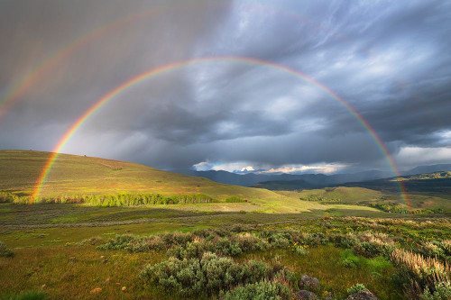 Rainbow over Methow Valley-North Cascades-Washington State Poster Print ...