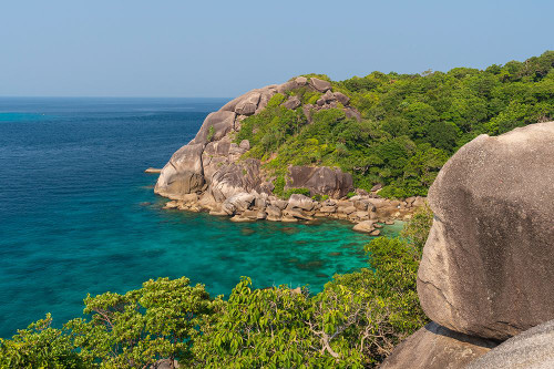 A view from above of Ko Miang-island Ko Miang-Similan Islands-Phang Nga ...