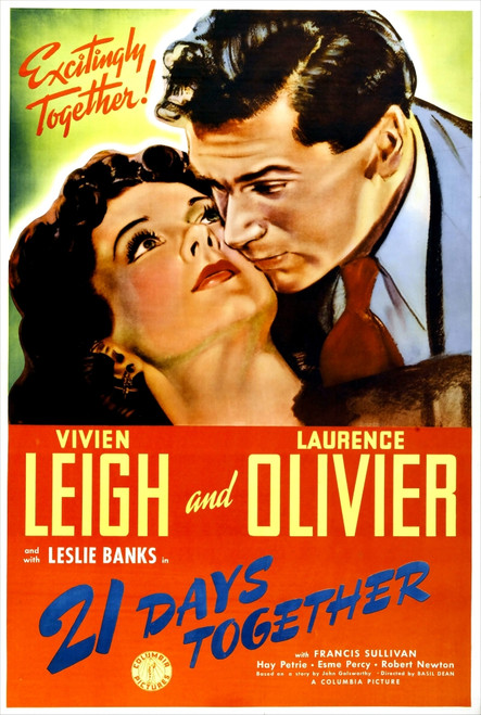 21 Days Together Us Poster From Left: Vivien Leigh Laurence Olivier ...
