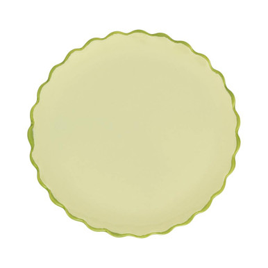 Good Morning bord sculpted 13,5cm, Pale green - Valk voor Thuis