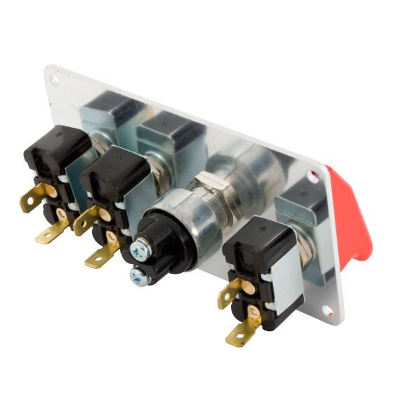 Starter Switch Panel With 2 Accessory Switches - Motorsport Parts Online