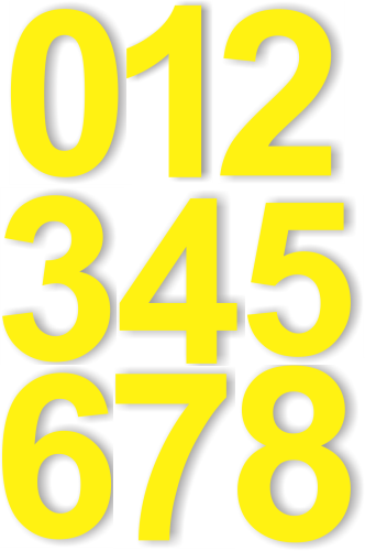 Racing Numbers - Window - Motorsport Parts Online