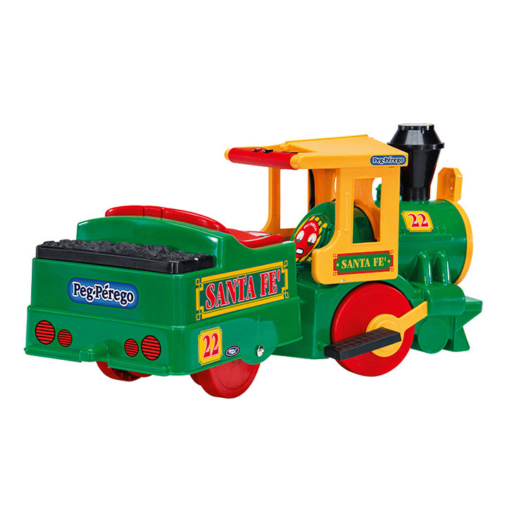 Toddlers 6v Official Peg Perego Sit & Ride On Train with Track ...